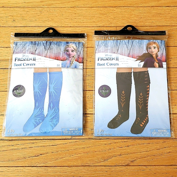 Disney | Costumes | Disney Frozen Anna And Elsa Boot Covers | Poshmark